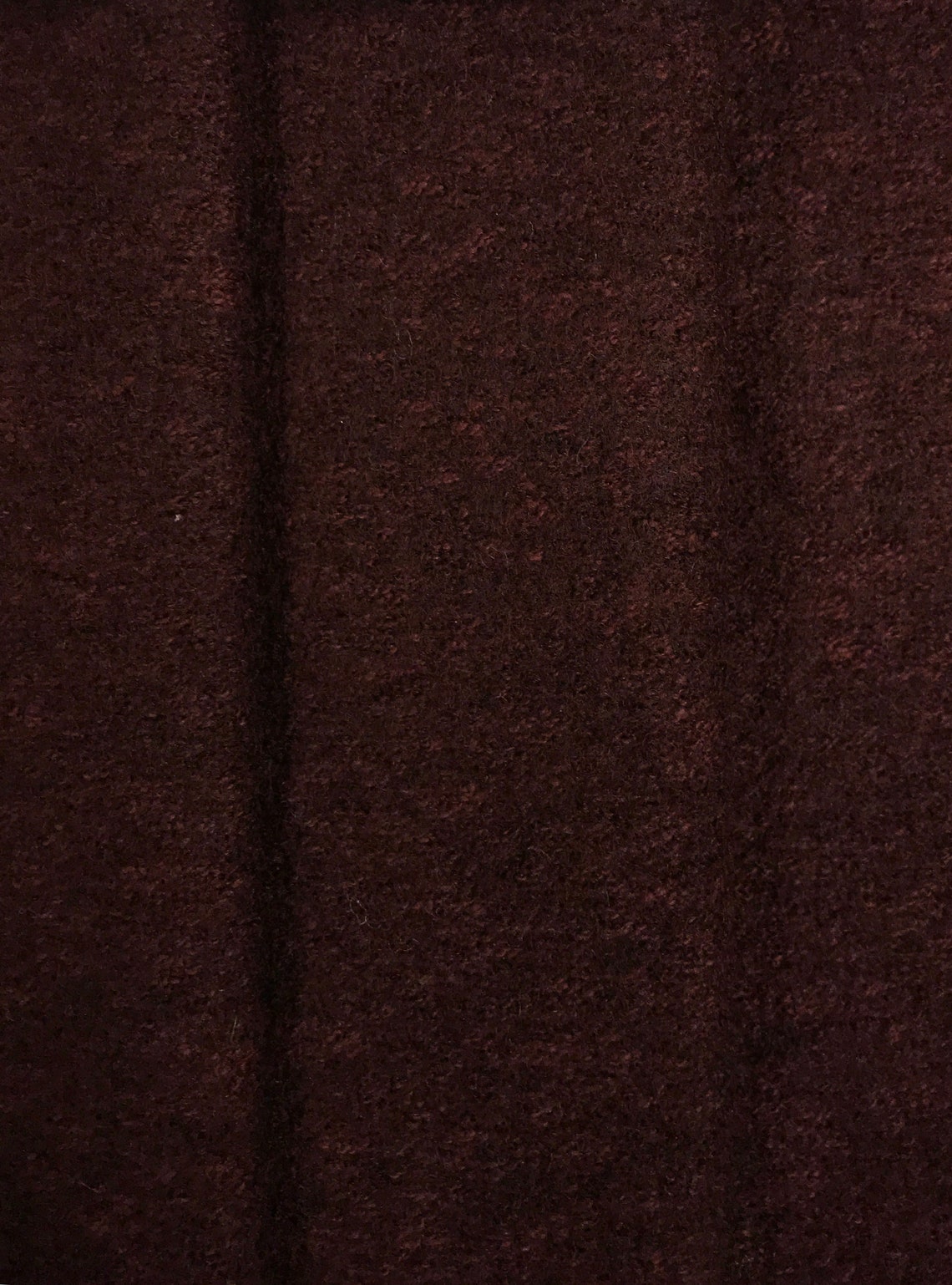 MAGGIO Boiled Wool Cotton Blend Knit | Deep and Rich Colors - Etsy