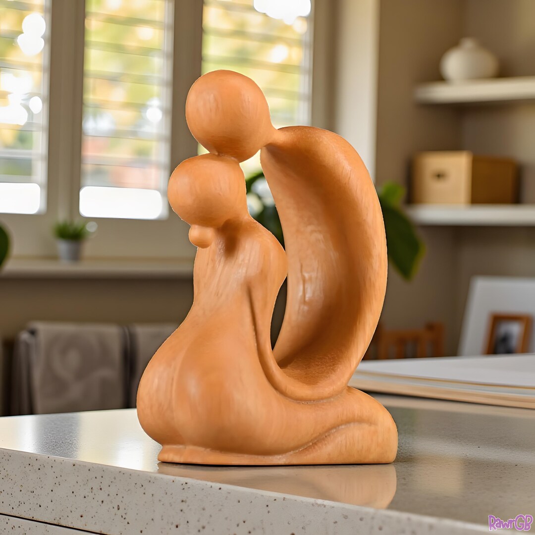 Abstract Couple Sculpture - Modern Love Tabletop Decor Gift for Couples ...