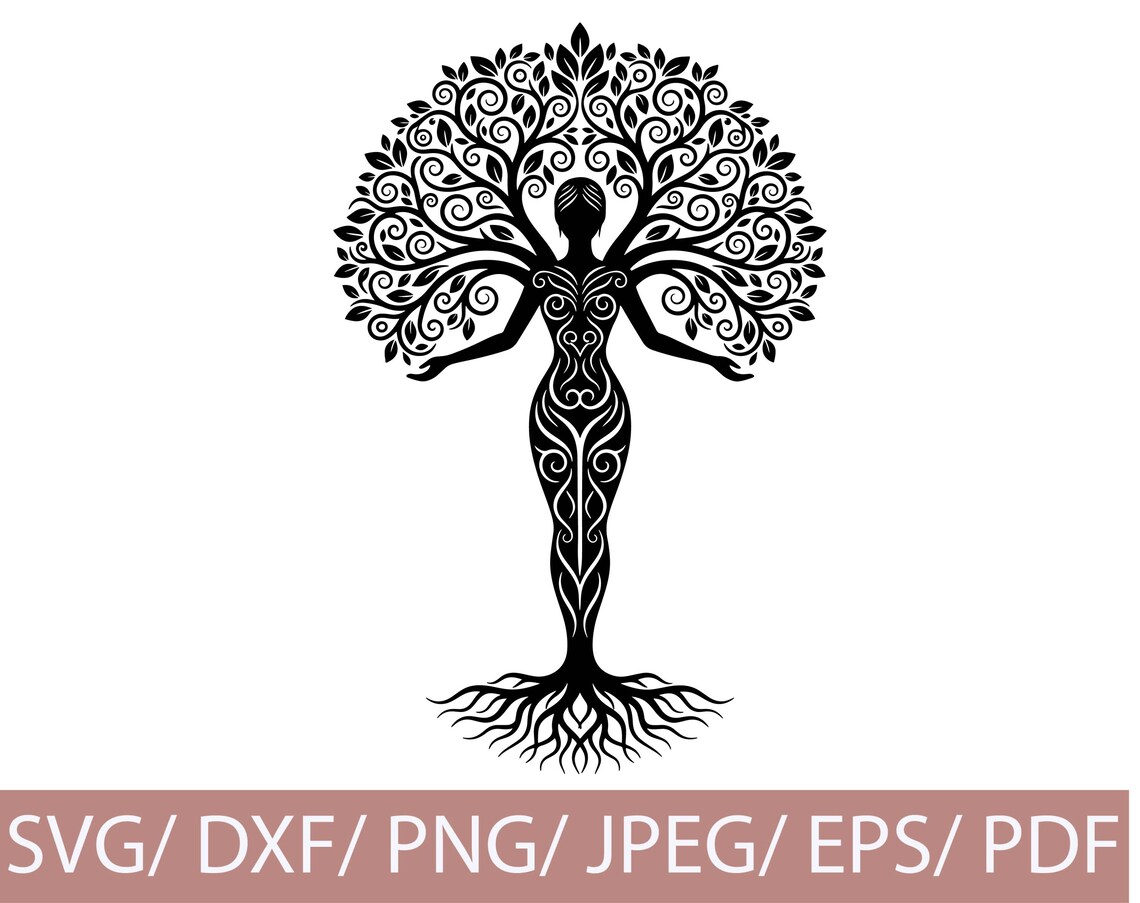 Tree of Life Woman SVG | Spiritual Wall Art (digital Download) - Etsy