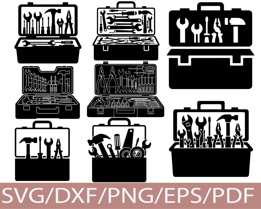 Toolbox SVG Bundle | Mechanic Tools Silhouette (digital Download) - Etsy