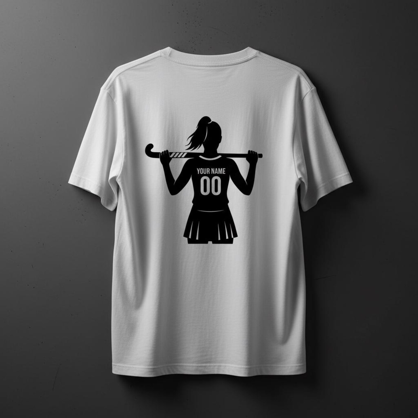 Personalized Field Hockey Player Silhouette SVG, Sports Cut File ...