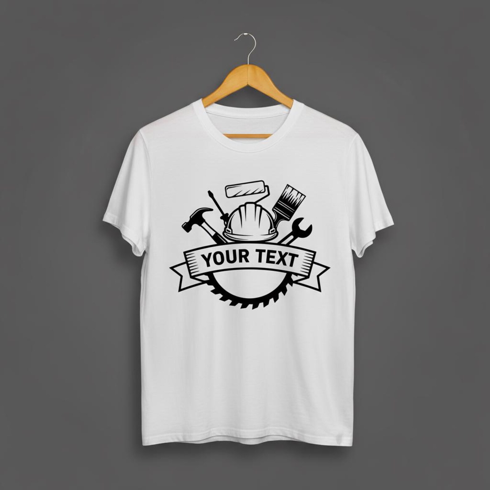 Construction Logo SVG | Custom Builder Badge | Tools Hard Hat Emblem ...