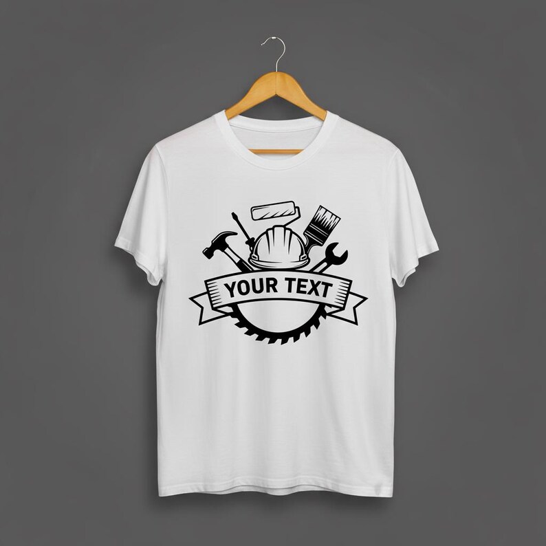 Construction Logo SVG | Custom Builder Badge | Tools Hard Hat Emblem ...