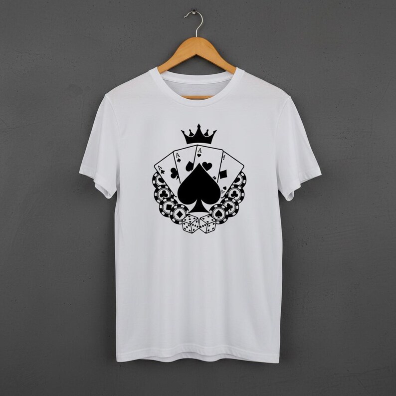 Royal Poker SVG | Casino Playing Cards SVG | Ace of Spades Crown Design ...