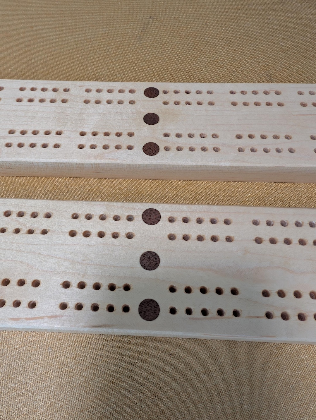 Tournament Style Hard Maple and Walnut 2 Player Cribbage Board - Etsy