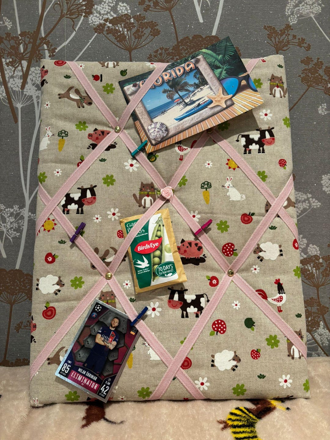 Padded Notice Board Farm Animal Design - Etsy