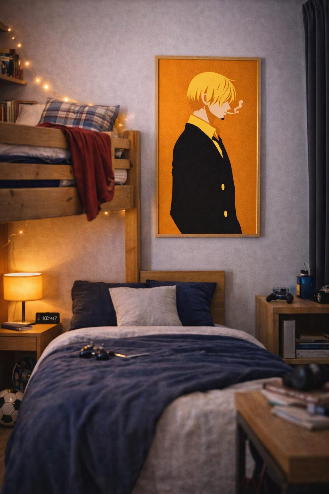One Piece Sanji Poster – Printable A4 Anime Vector Illustration – Manga ...