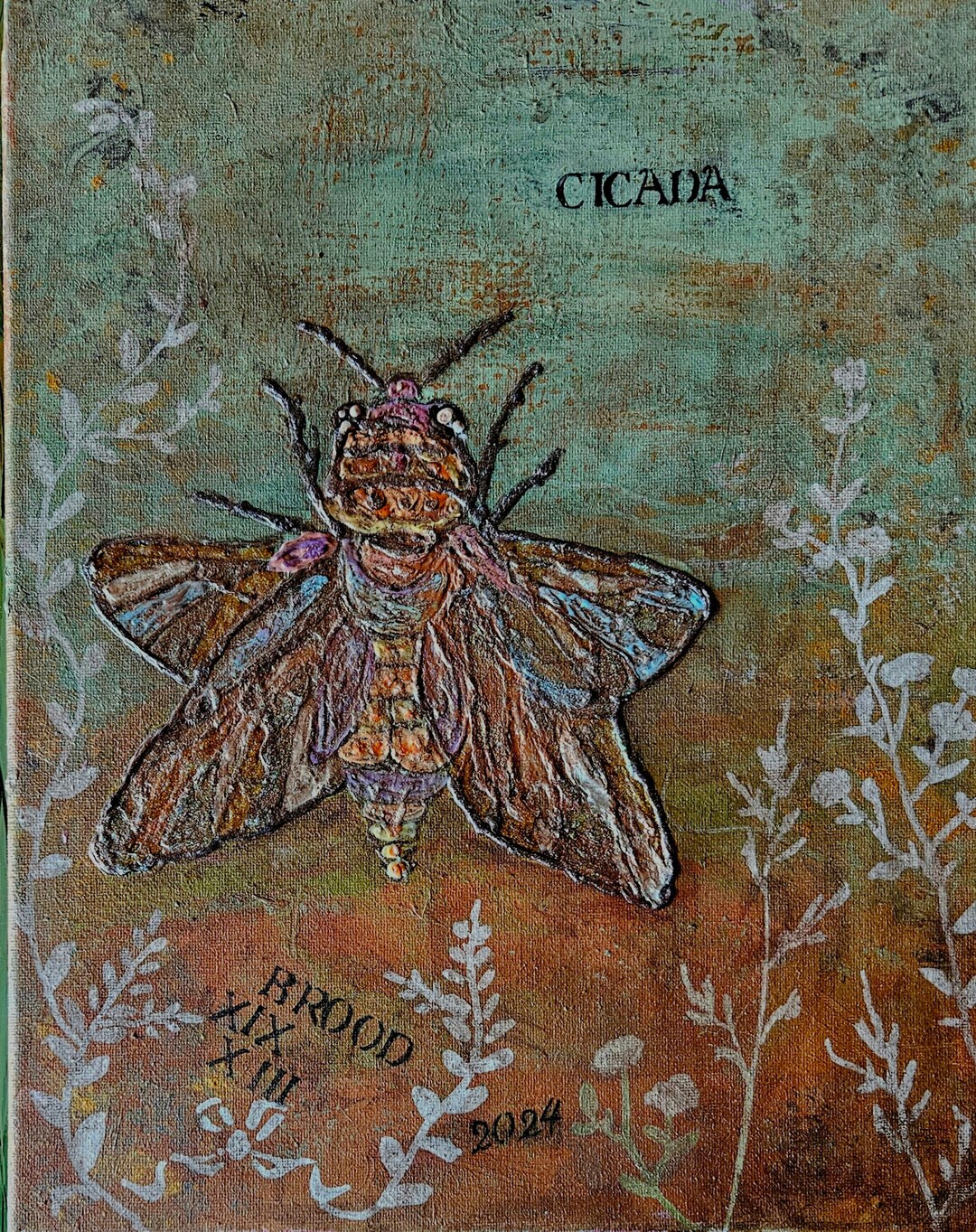 Cicada, Mixed Media, Insects - Etsy