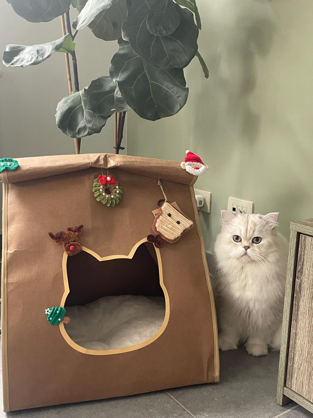 Handmade Washable Kraft Paper Cat House – Recycled Eco-friendly ...