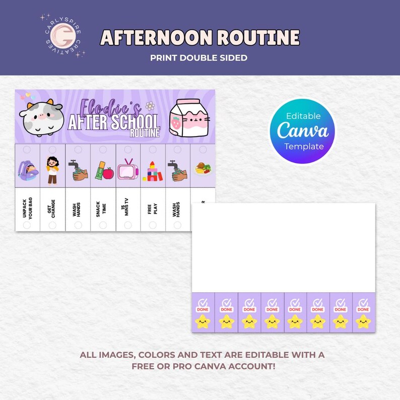 Flip Routine Chore Chart for Kids + Free Reward Chart | Daily Checklist ...