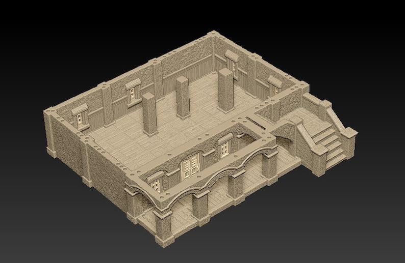3D Printed Old West Hotel, RPG Wargame Terrain - Etsy