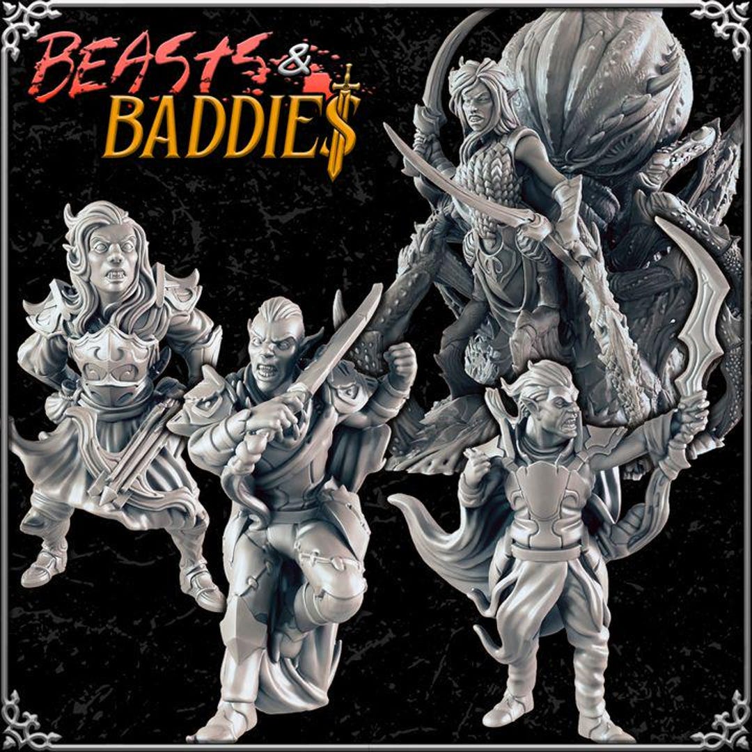 Dark Elves and Drider Oh My! From Creator EC3D Designs and Hero’s Hoard ...