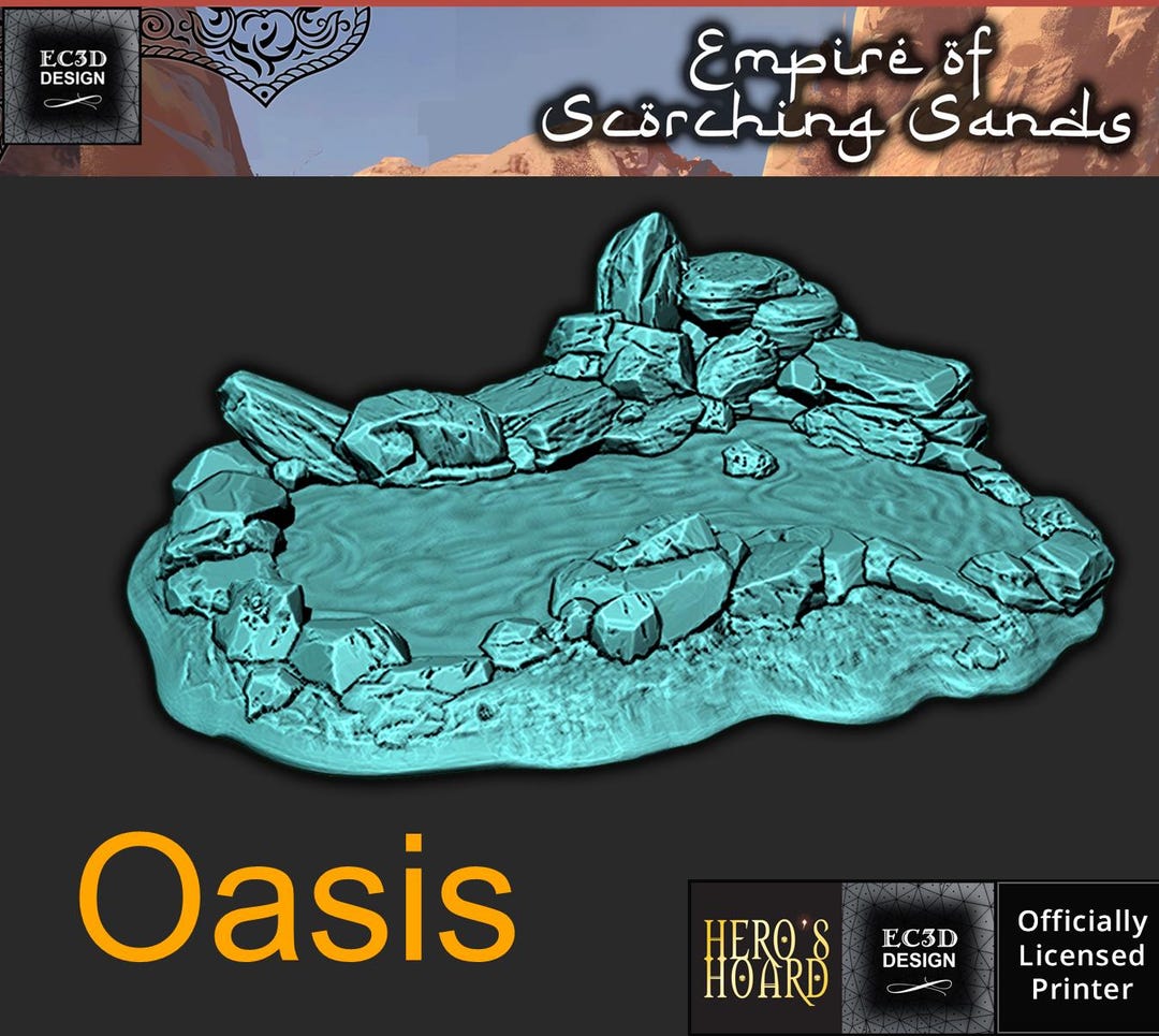 Desert Oasis for Dnd, Pathfinder or Any RPG, Wargame Setting Imaginable ...