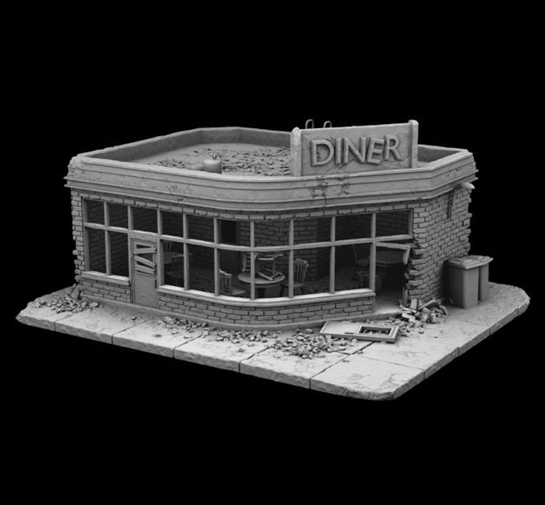 Zombie Apocalypse Diner Multipiece Architecture Building by Creator ...