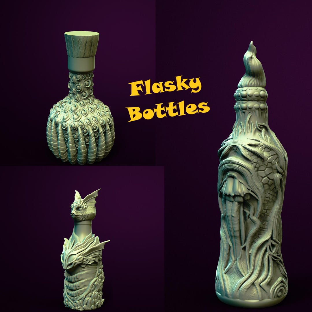 Flasky Bottles Designed by Digital Creative Works - Etsy