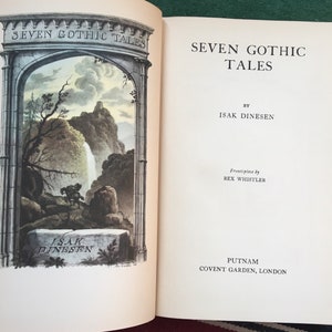 Seven Gothic Tales First Edition Isak Dinesen Rex Whistler - Etsy