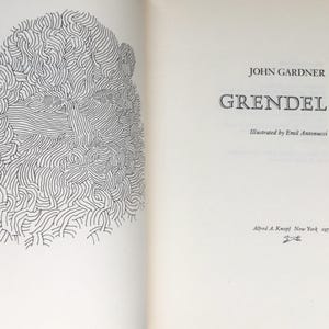 Grendel John Gardner First Edition - Etsy