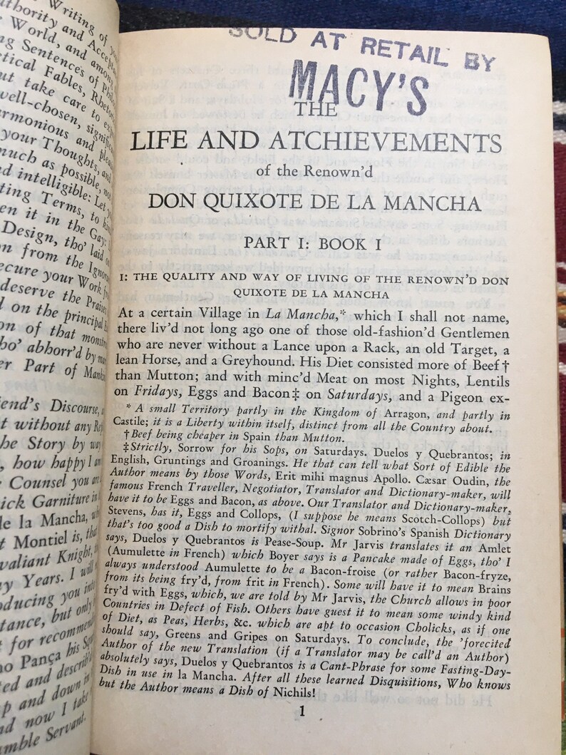 Don Quixote Modern Library First Edition - Etsy