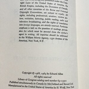 Edward Albee Signed First Edition Box and Quotations from Mao | Etsy