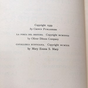 Madeleine L’engle’s Copy of Librettos of the Italian Operas - Etsy