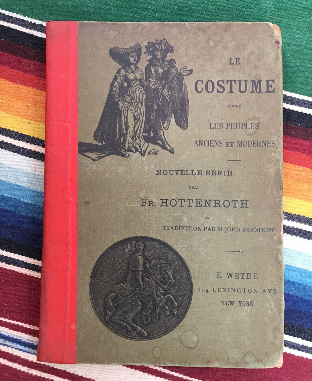 Antique French Costume Design Book Le Costume Chez Les Peuples Anciens ...