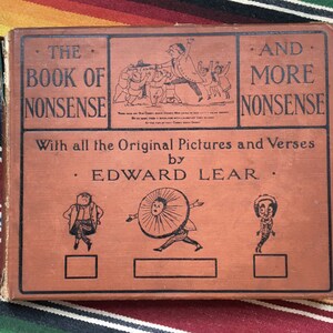 Edward Lear the Book of Nonsense and More Nonsense Early Edition - Etsy