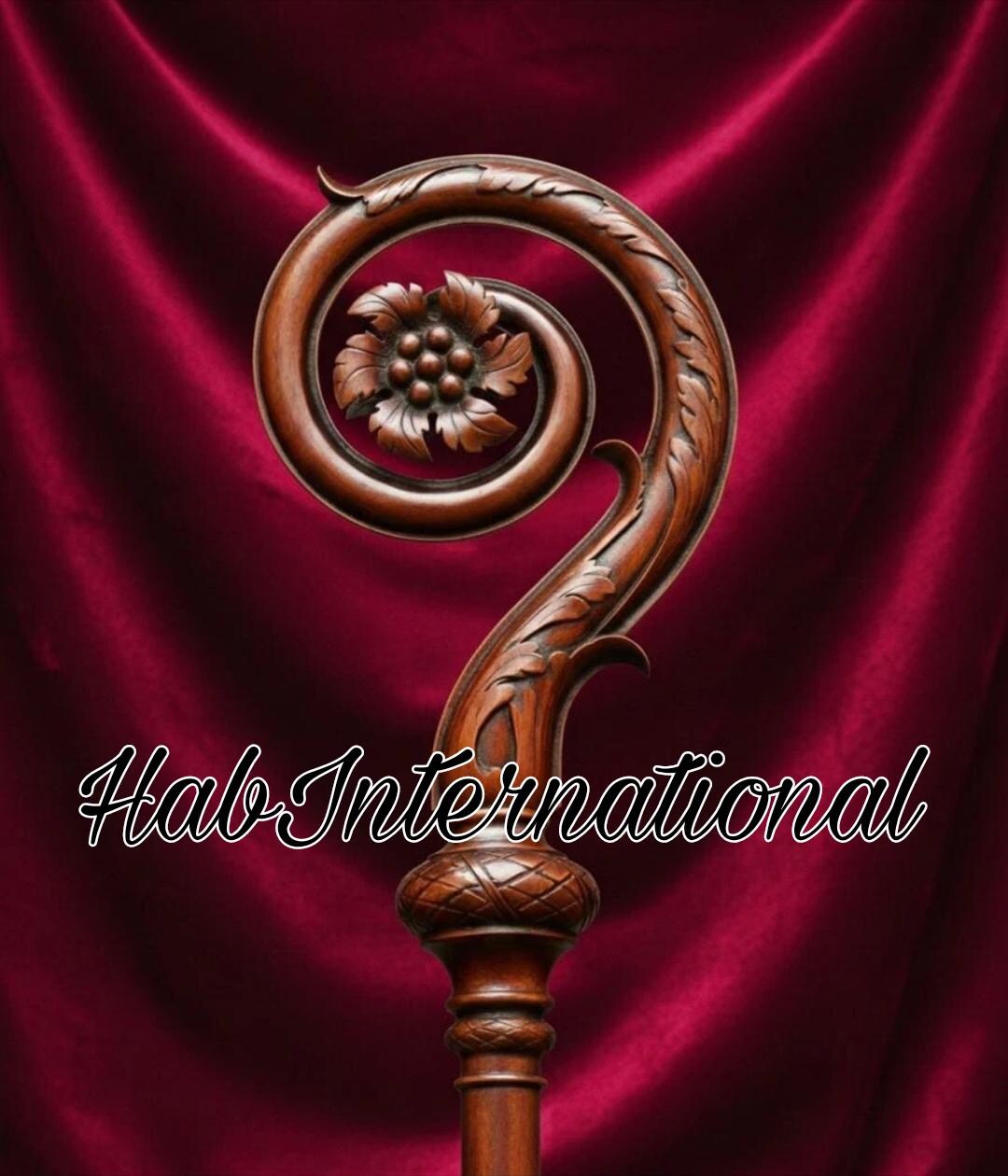 Wooden CROZIER Bishop Staff Crosier Quality Craftsmanship, 72" High ...