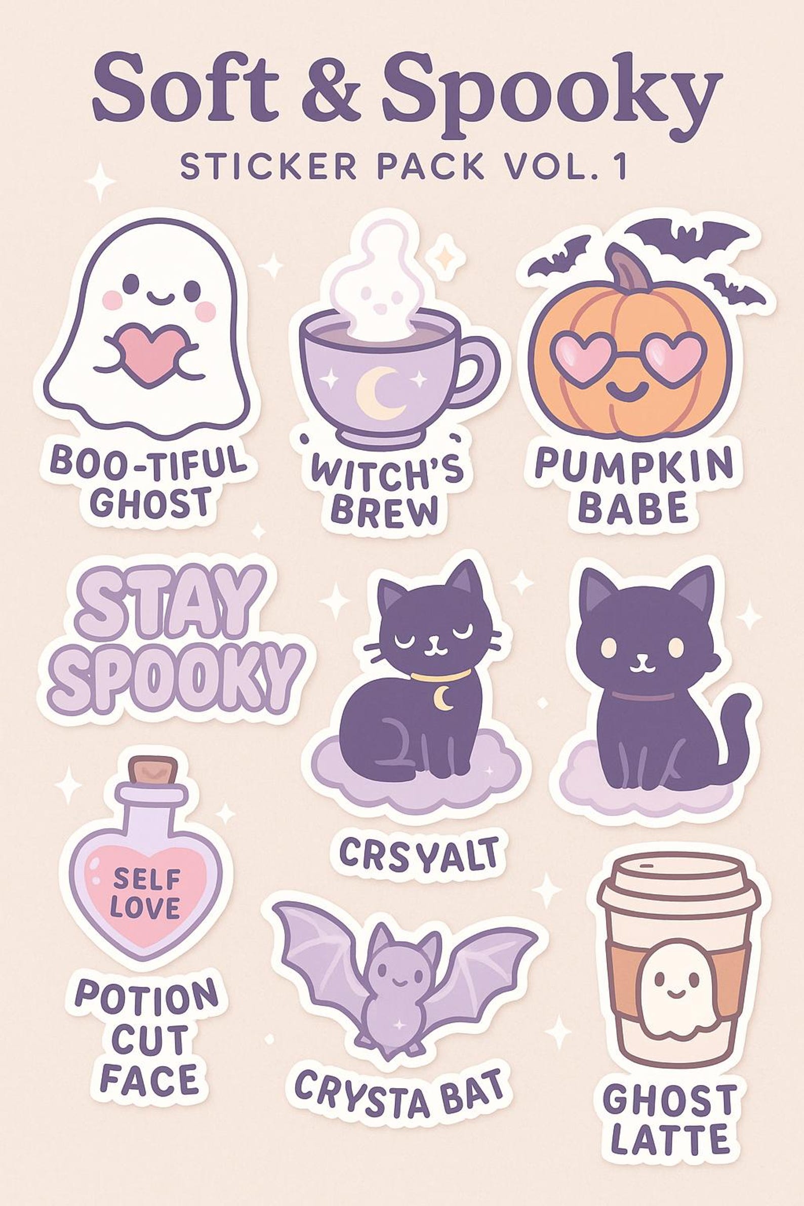Halloween Stickers Bundle - Etsy