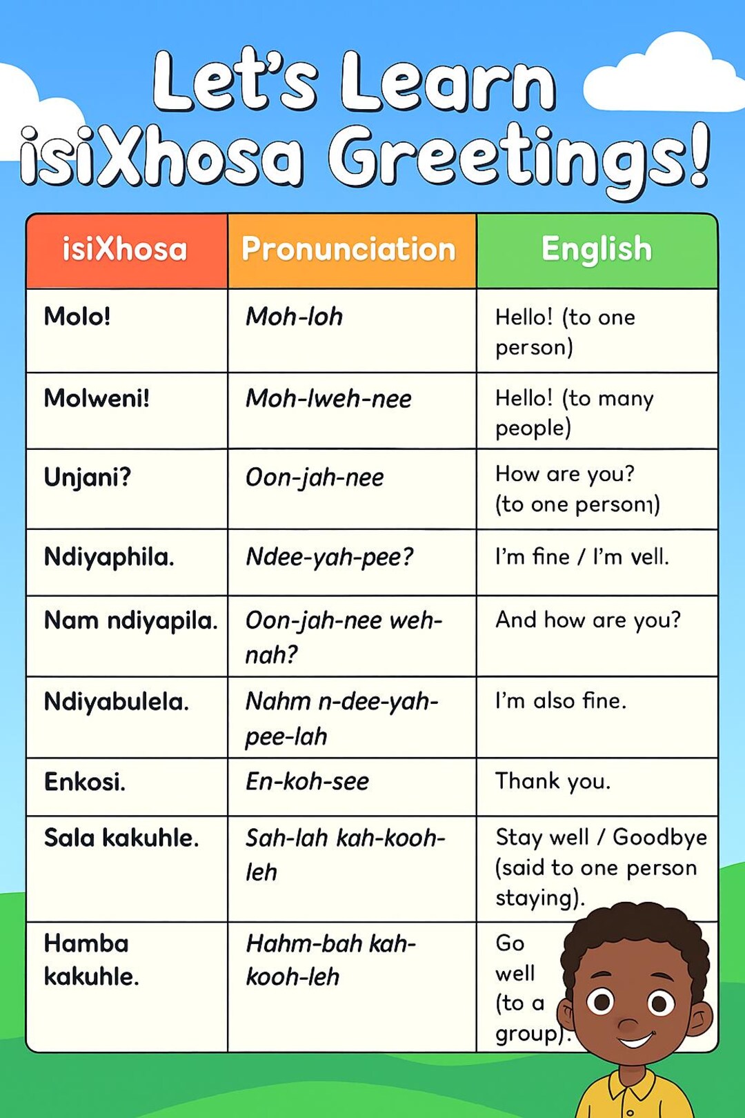 Learn Isixhosa for Kids | Printable Flashcards & Bundle | African ...