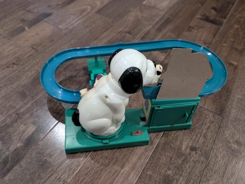Vintage Puppy Go Around Battery Operated, Working Puppy Slide Toy - Etsy