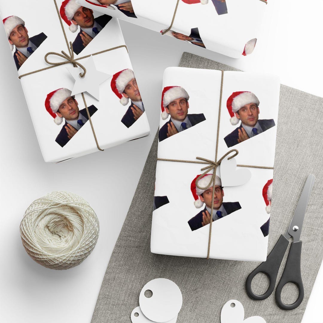 Michael Scott Wrapping Paper | the Office Gift Wrap | Funny Holiday ...