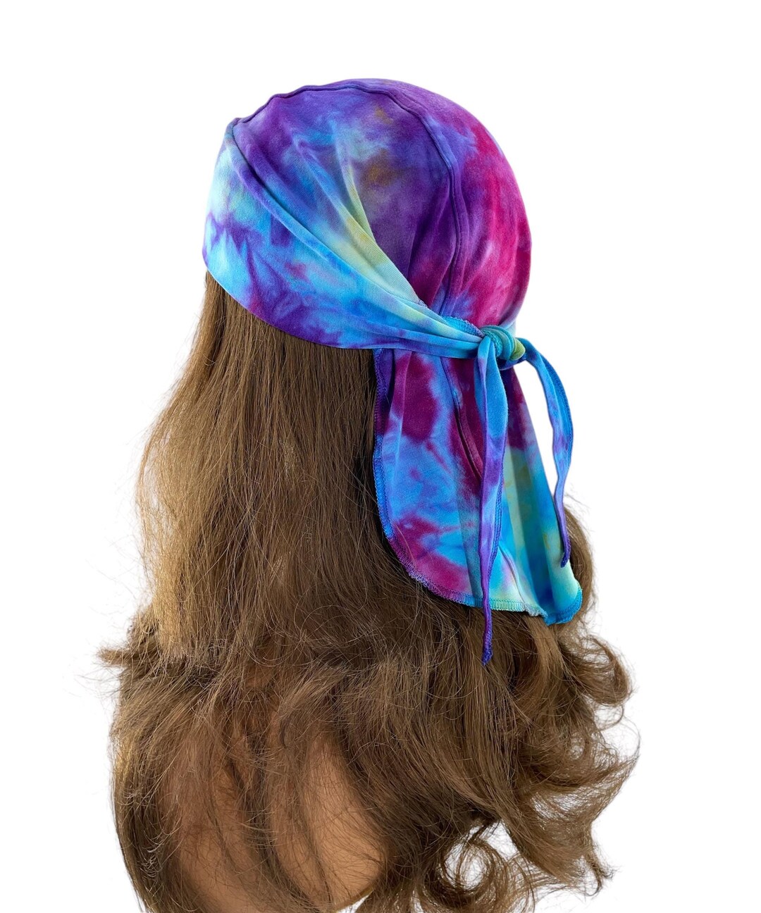 Tie Dye Bamboo Head Wrap, Durag, Do Rag, Hat, Head Cover. - Etsy