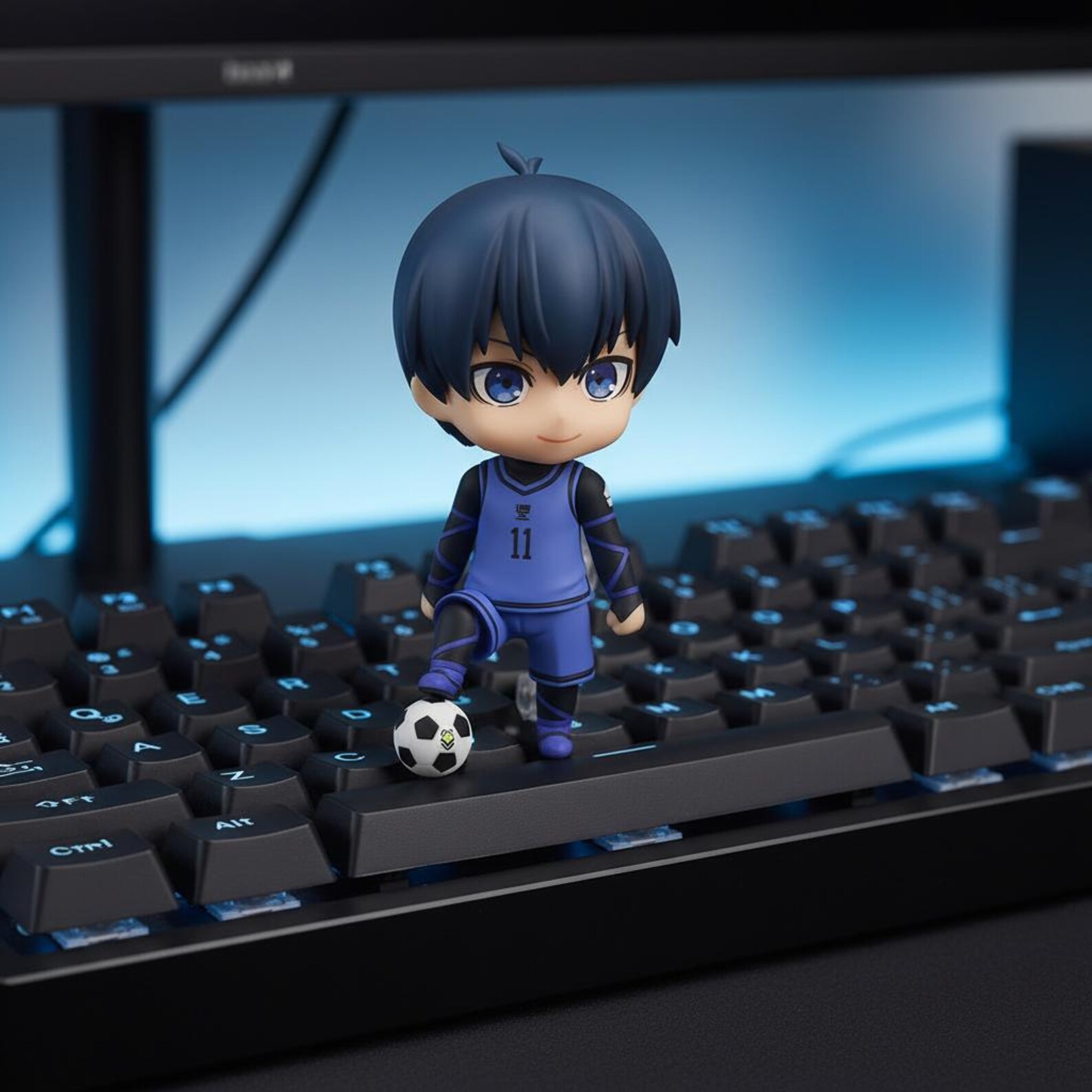 Isagi Yoichi Figure | Blue Lock Anime Collectible | Soccer Chibi ...
