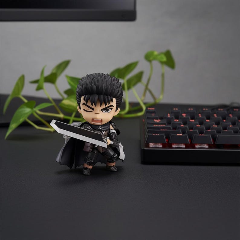 Guts Berserk Figure | Chibi Anime Manga Collectible | Dragonslayer PVC ...