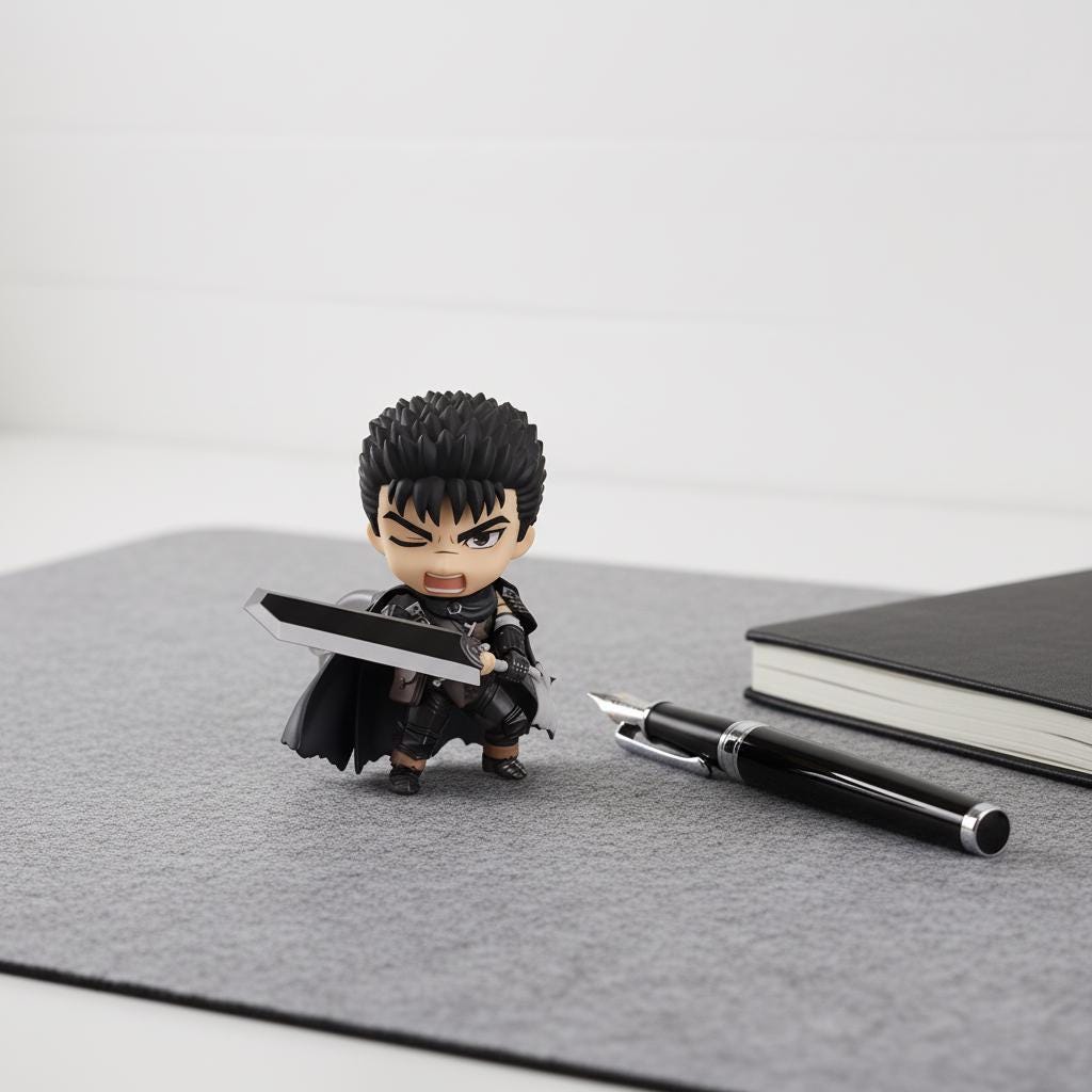 Guts Berserk Figure | Chibi Anime Manga Collectible | Dragonslayer PVC ...