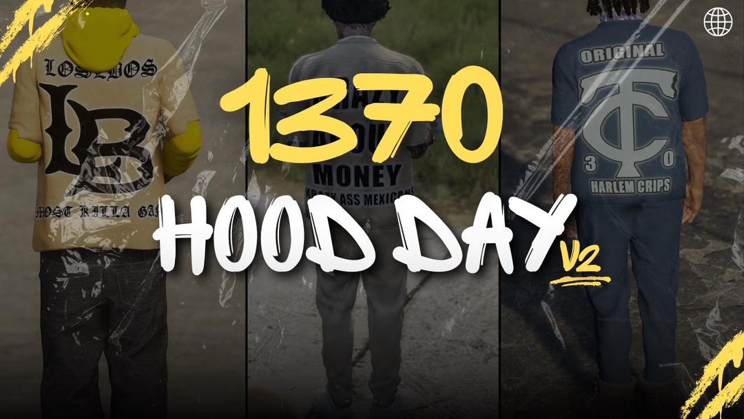 1370 | Hood Day Outfits IRL V2 | Fivem GTA V Roleplay - Etsy Australia