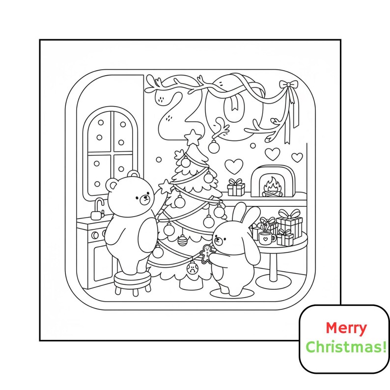 Christmas Countdown Coloring Pages | Kids' Animal Advent Calendar (PDF ...