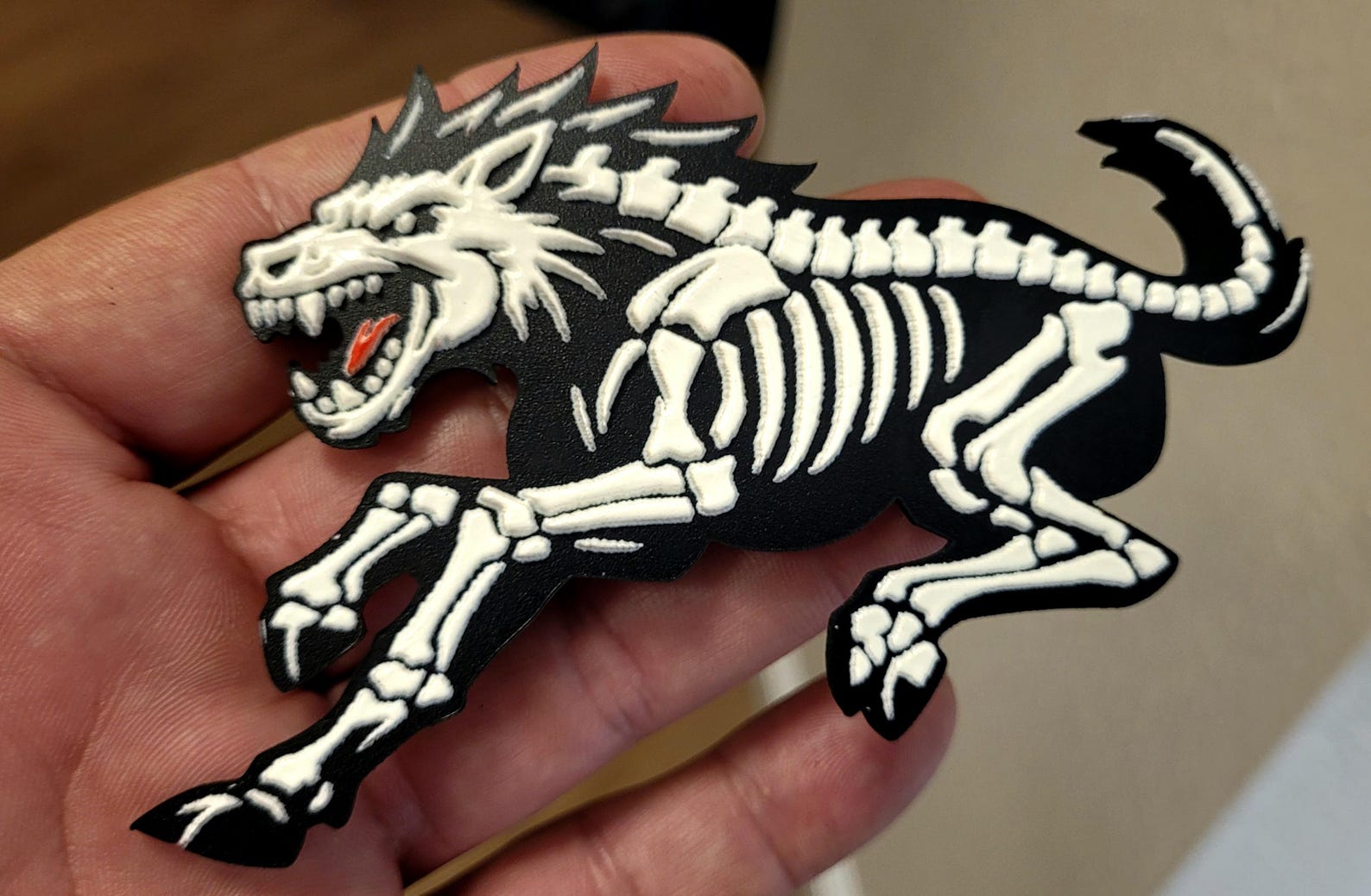 Bronco Custom Angry Horse Emblem, 3D Texture Side Fender Tailgate Badge ...