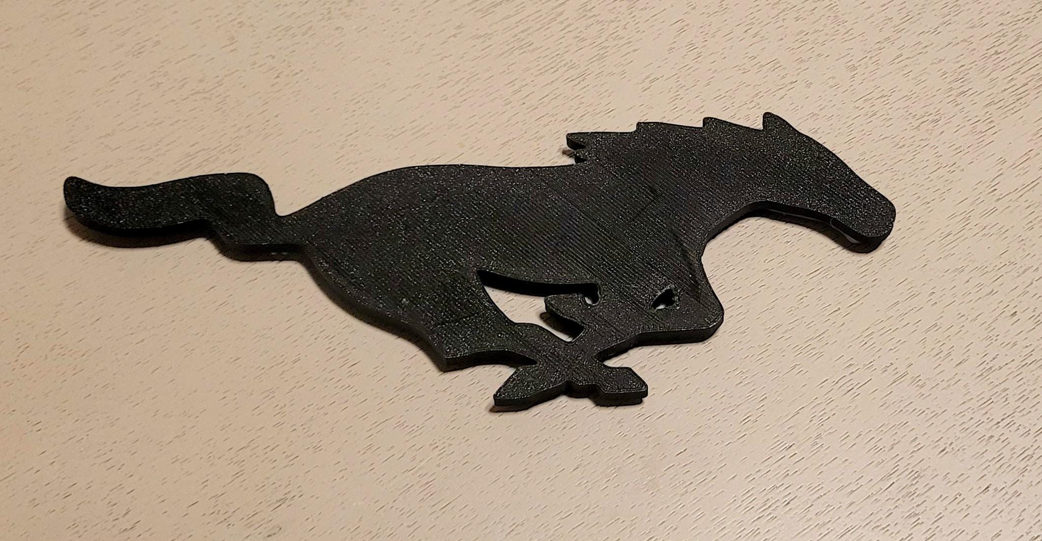 Mustang Skeleton Pony Running Horse 05-09 Grille Emblem Skeleton Logo ...
