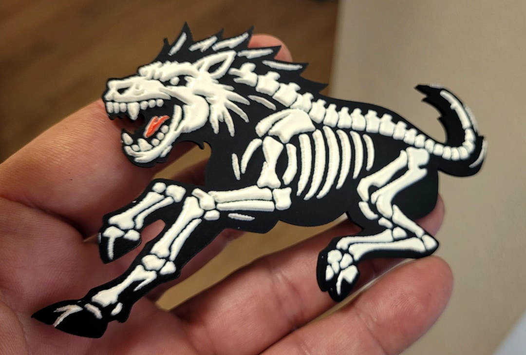Bronco Custom Angry Horse Emblem, 3D Texture Side Fender Tailgate Badge ...