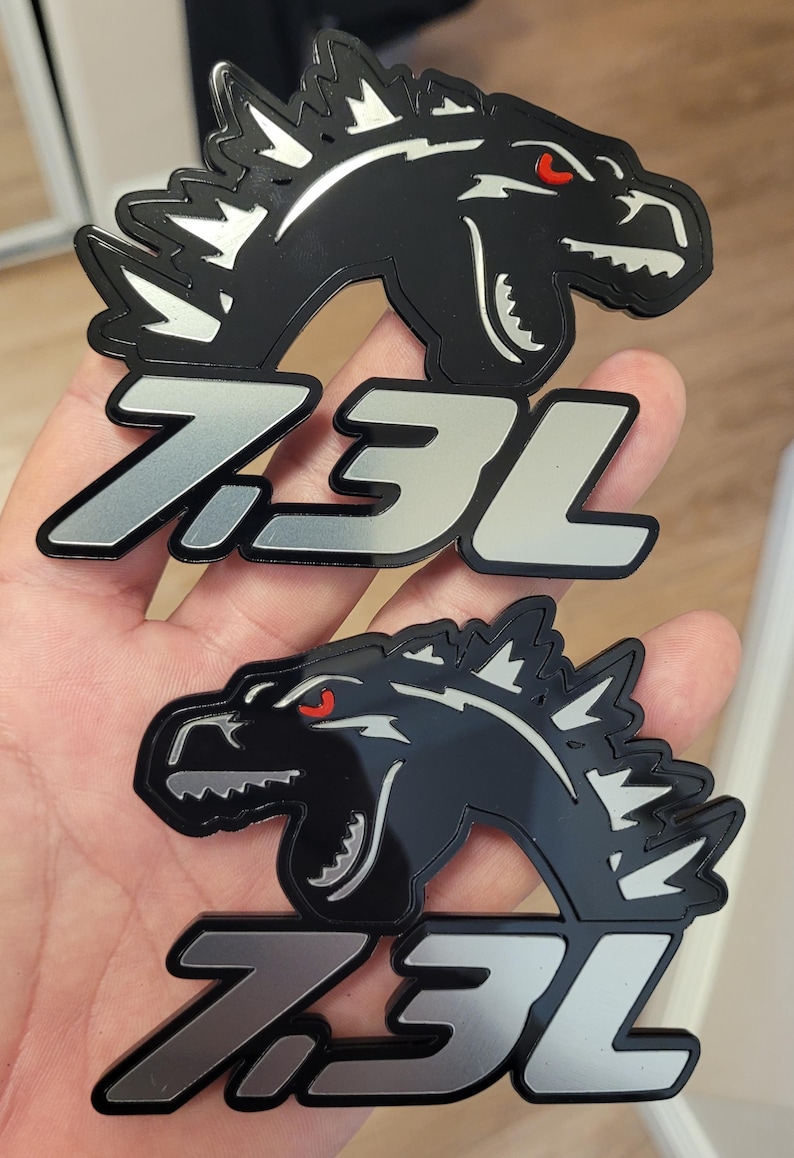 Ford Godzilla Truck Badge: 3D Emblem, 7.3L Fender (pair, USA Made) - Etsy