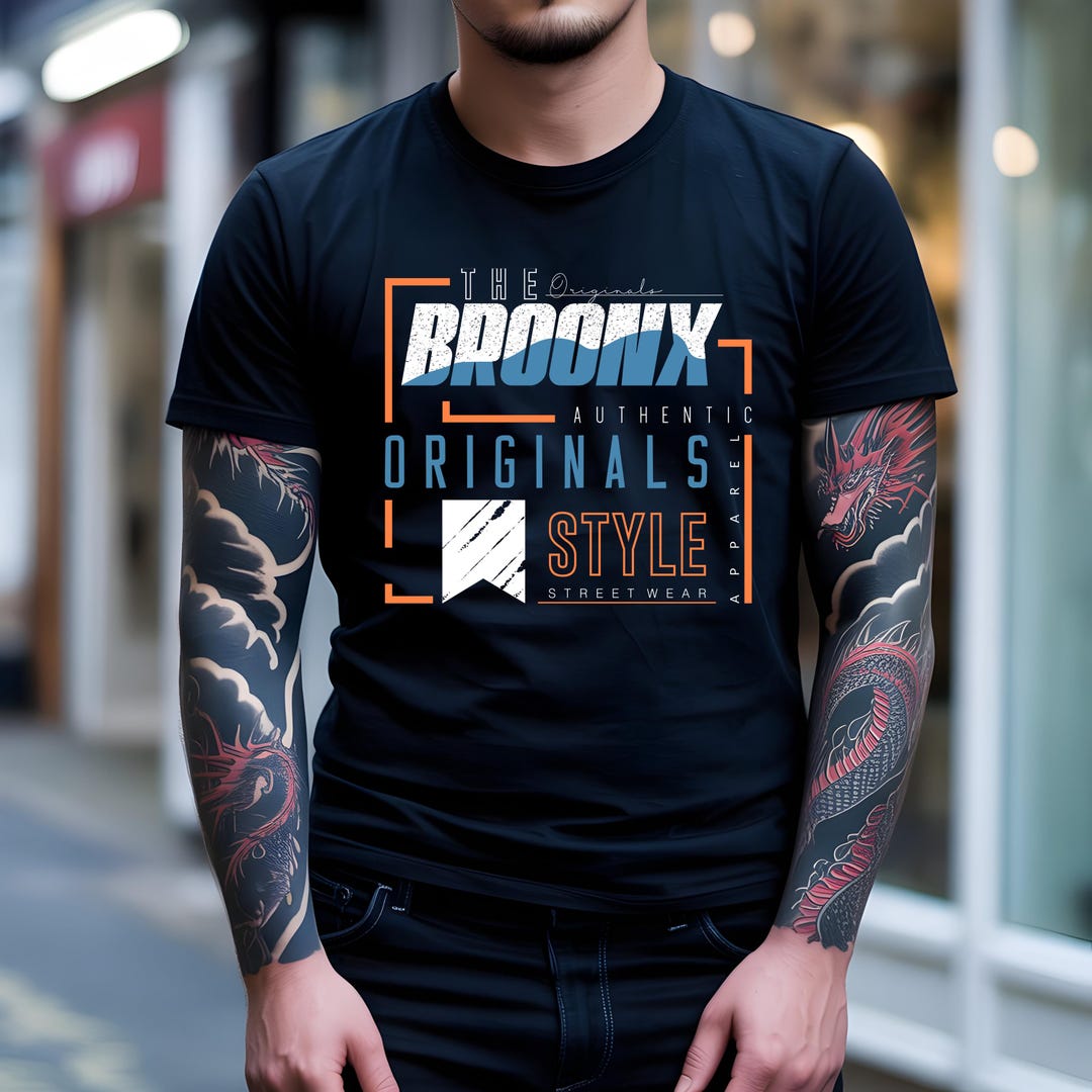 Bronx Streetwear Shirt, the Bronx Authentic Original Style Tee, Urban ...