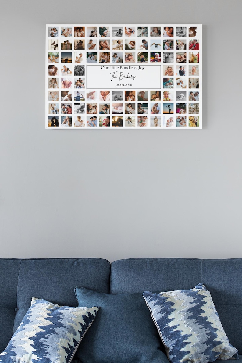 Photo Collage Template | Minimalist Grid | Wedding, Graduation ...