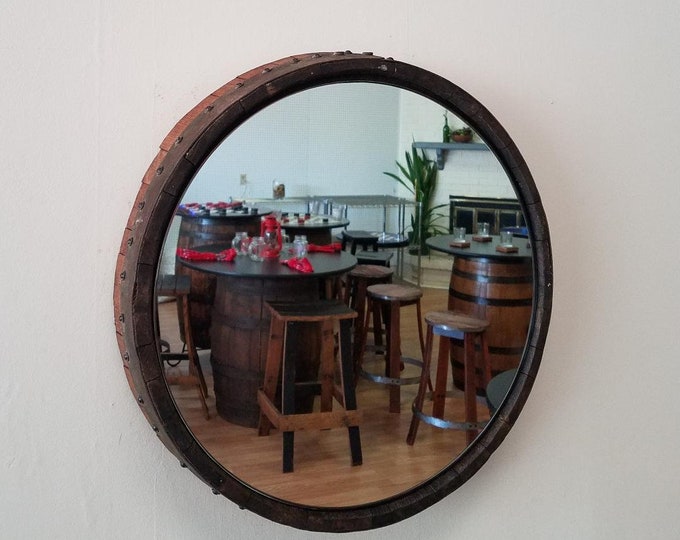 Wine Barrel Mirror - Etsy