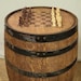Whiskey Barrel Laser Engraved Checker-chess Board Game Table-free ...