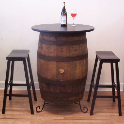 Whiskey Barrel Table-30 Table Top-stand2 29 - Etsy