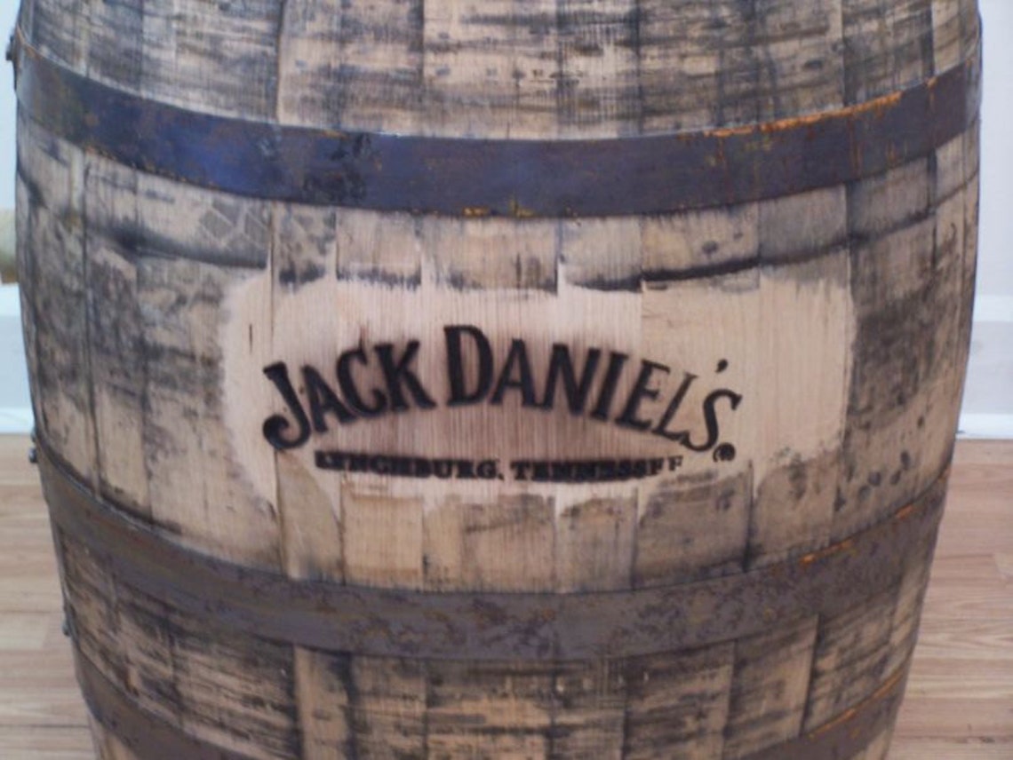 Jack Daniels Double Branded Whiskey Barrel-free SHIPPING - Etsy