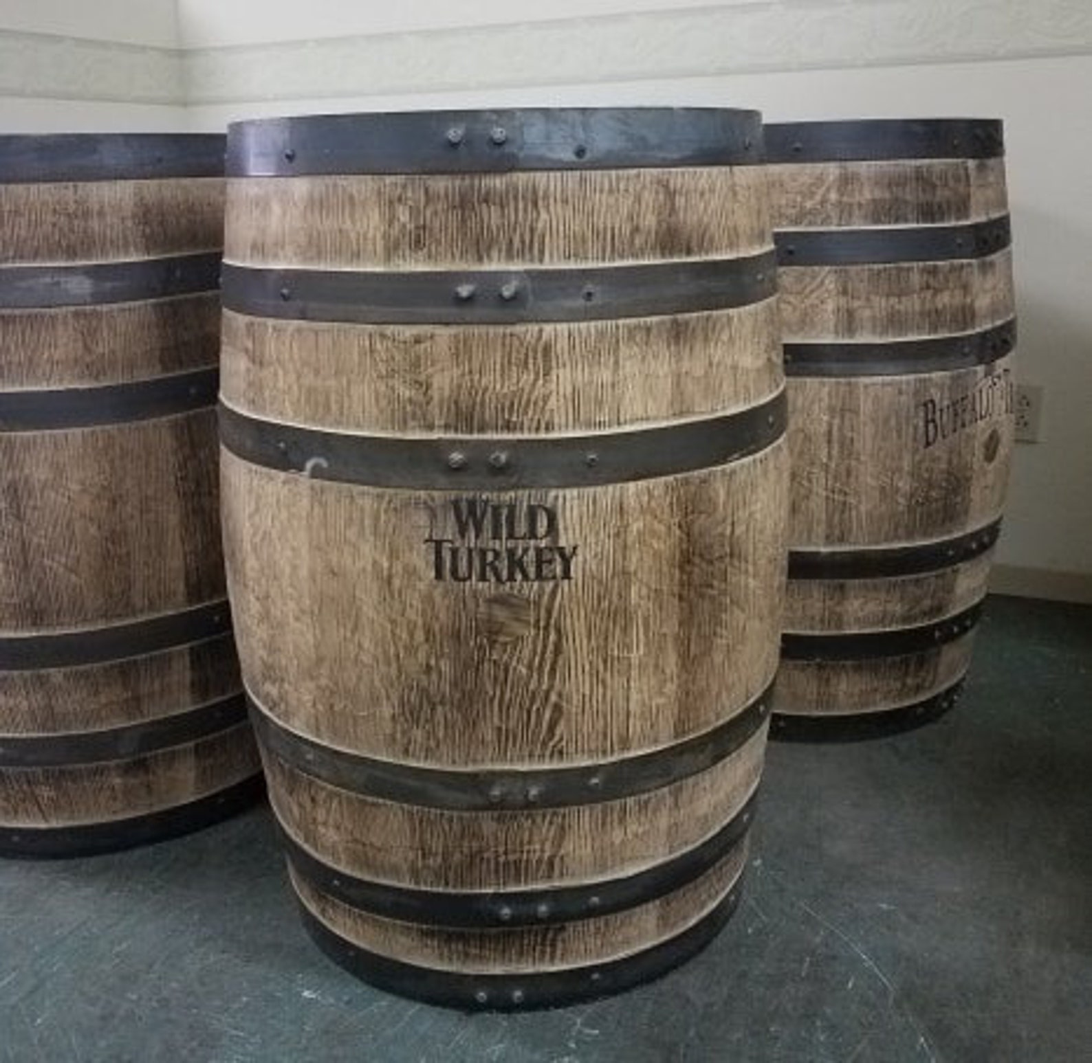 Wild Turkey Whiskey Barrel Custom Lettered on Top and | Etsy