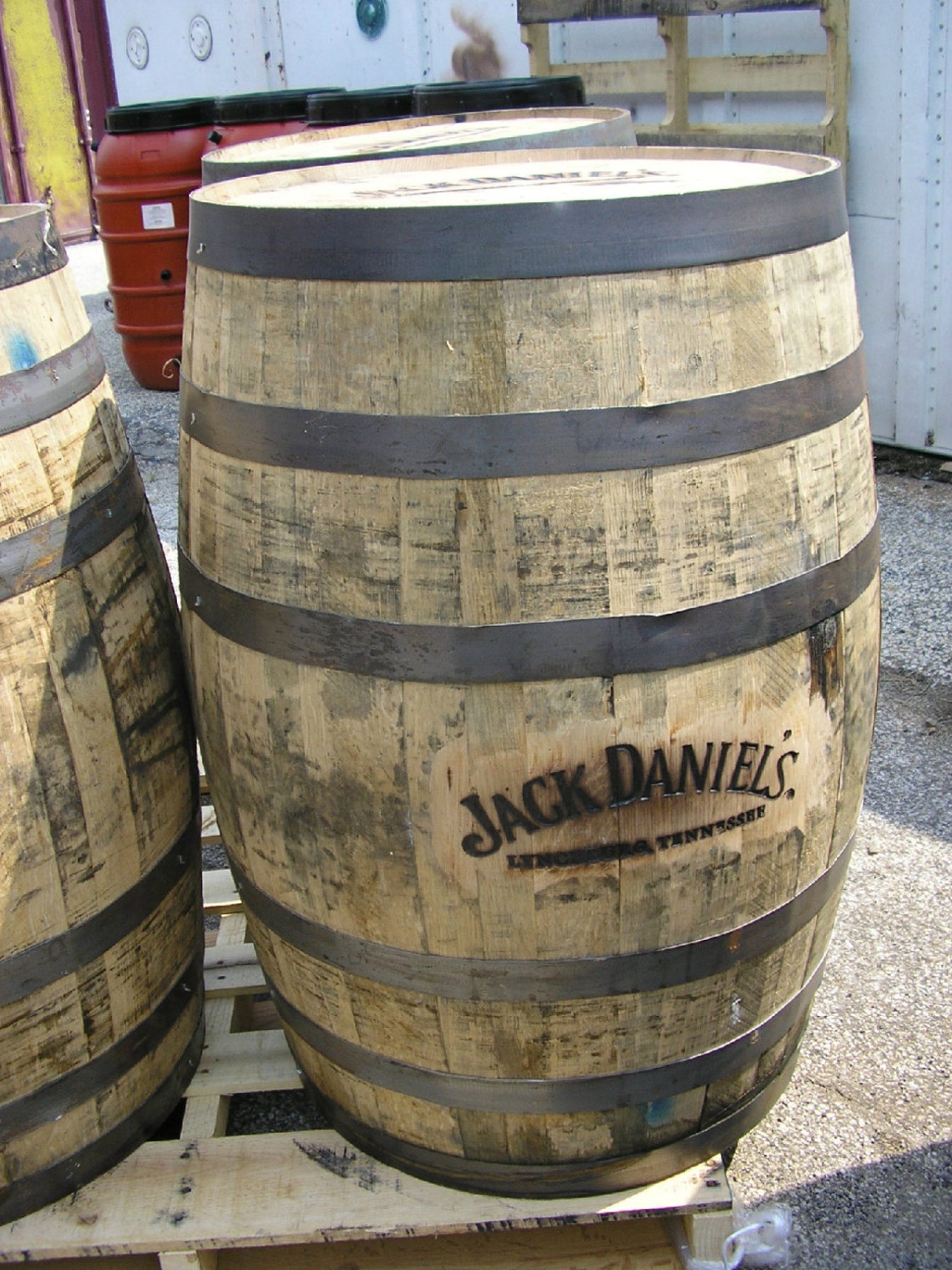 Jack Daniels Double Branded Whiskey Barrel-free SHIPPING - Etsy