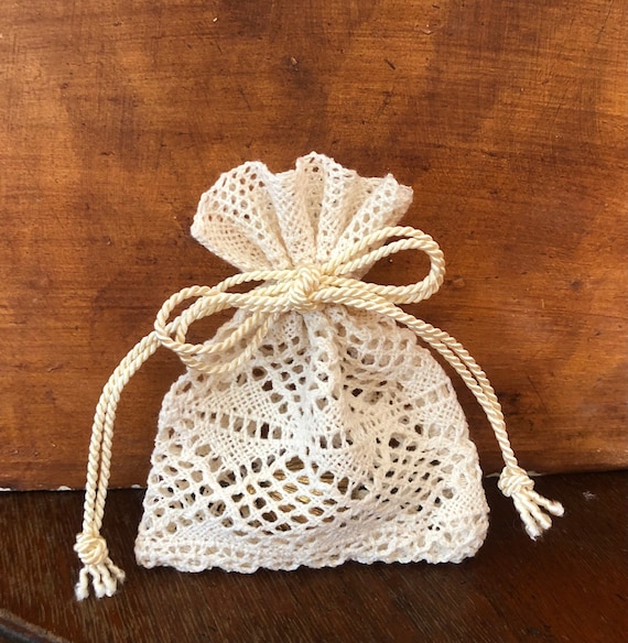 Small Gift Bag Small Lace Gift Pouch Favor Bag - Etsy